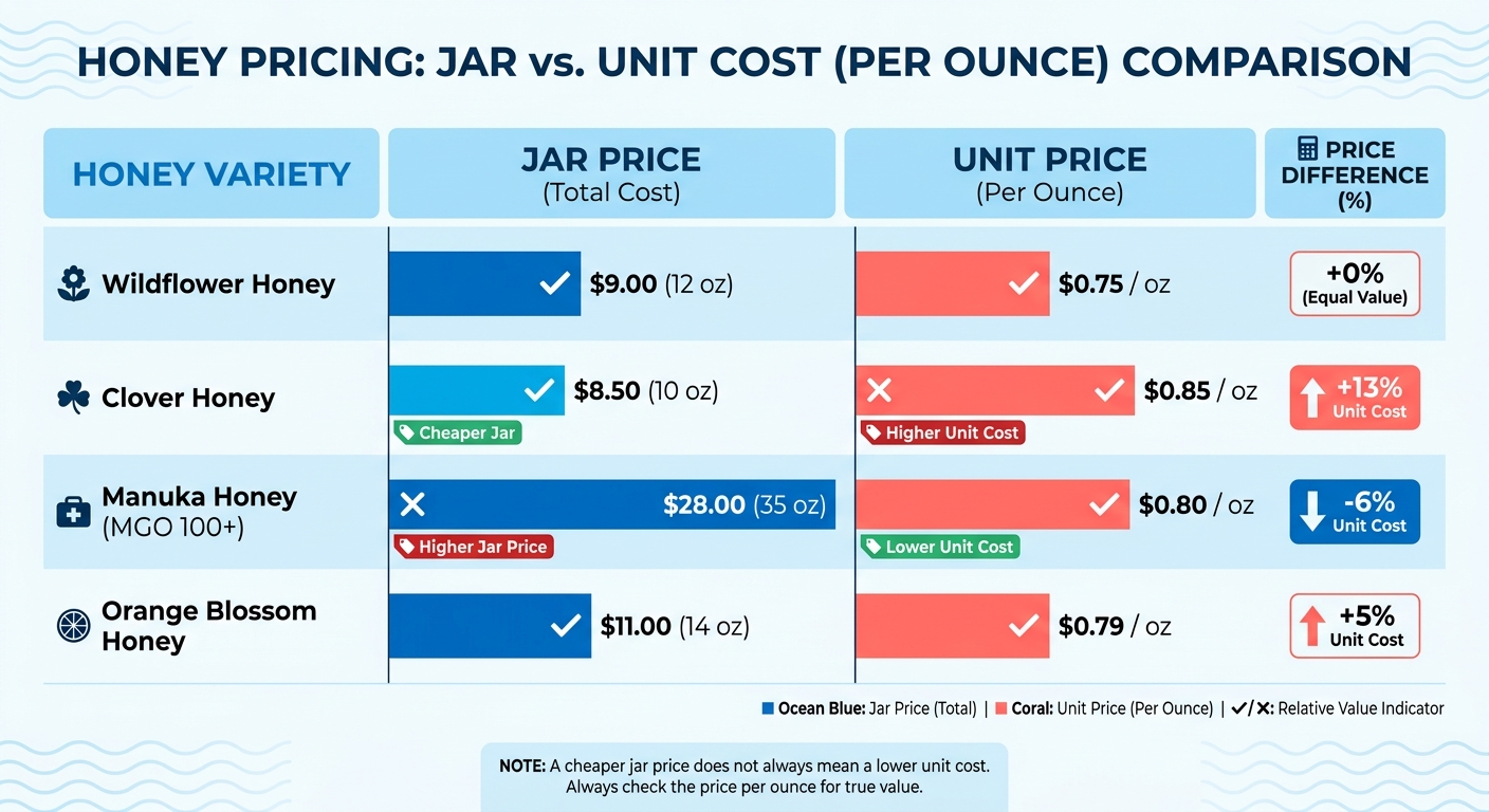 Save 10%+ with 2026 Honey Price Comparison Chart | Popgot Blog