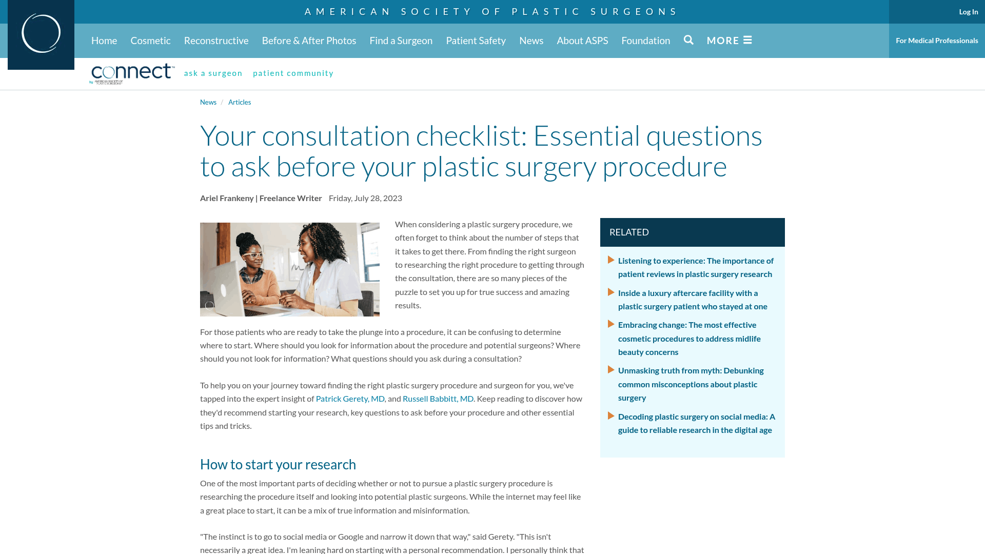 What Is a Plastic Surgery Consultation and How to Prepare - Atlantic ...
